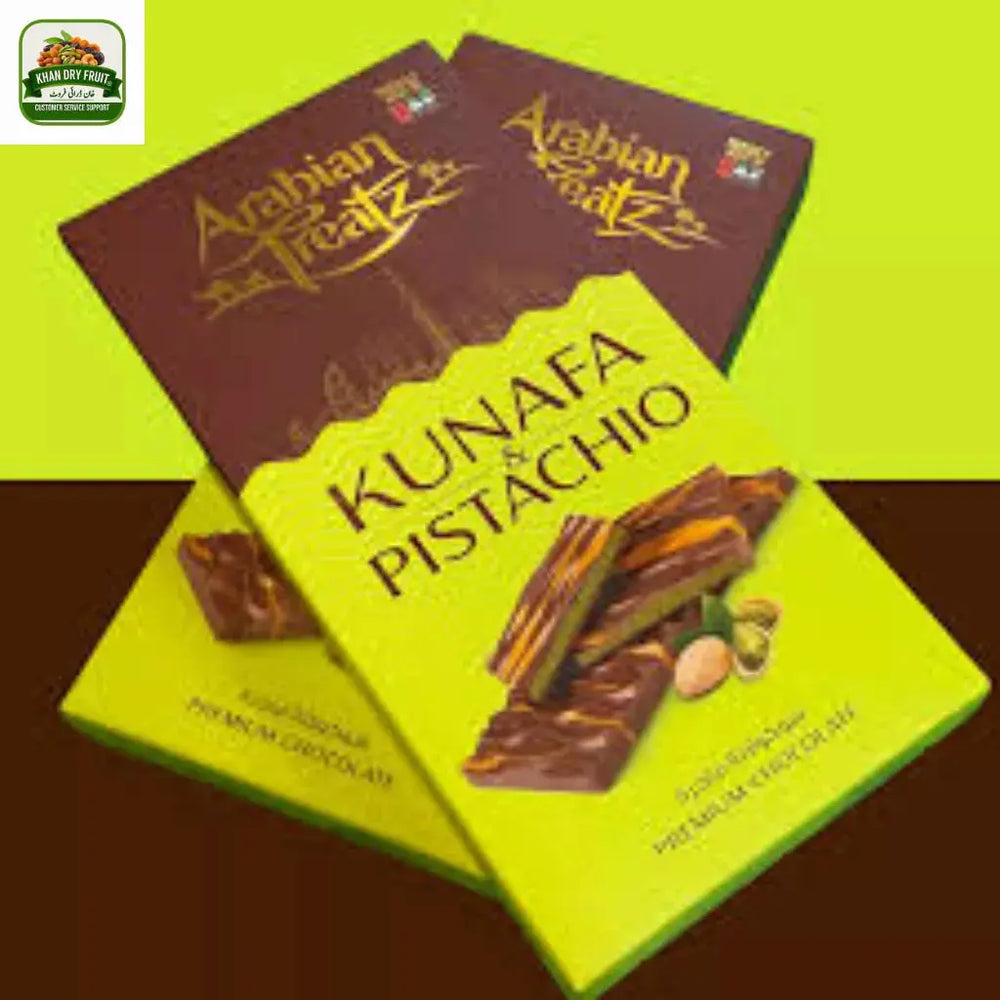 Pistachio Kunafa Chocolate Bar – Premium Middle Eastern Dessert Chocol